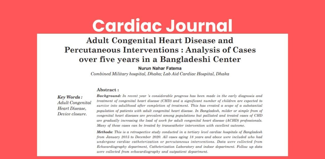 Adult Congenital Heart Disease And Percutaneous Interventions