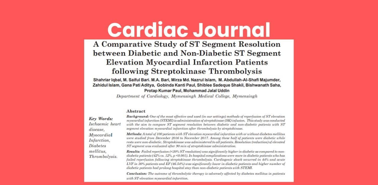 between Diabetic and Non-Diabetic ST Segment Elevation Myocardial ...